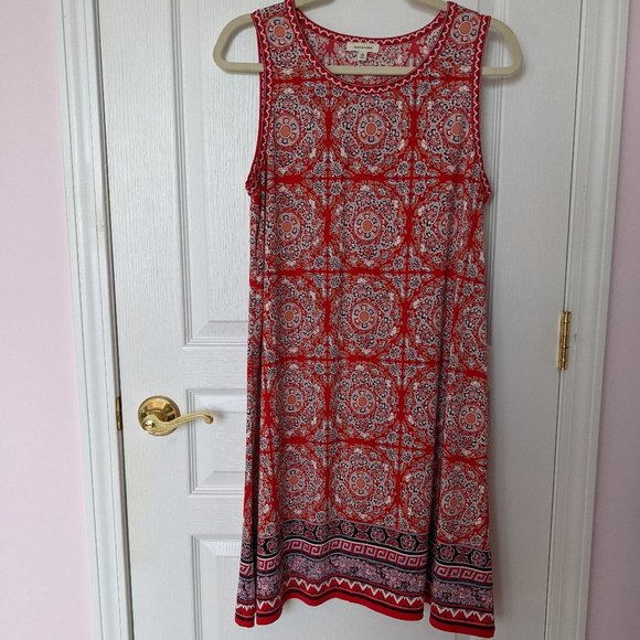 Max Studio | Dresses | Max Studio Dress Size Large Colorful Print One ...